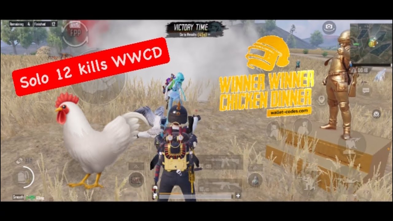 Solo 12 kills WWCD in Tournament🔥20 Team Finishes🔫4 Fingers + Gyro🫡#bgmi #wwcd #tournament - YouTube