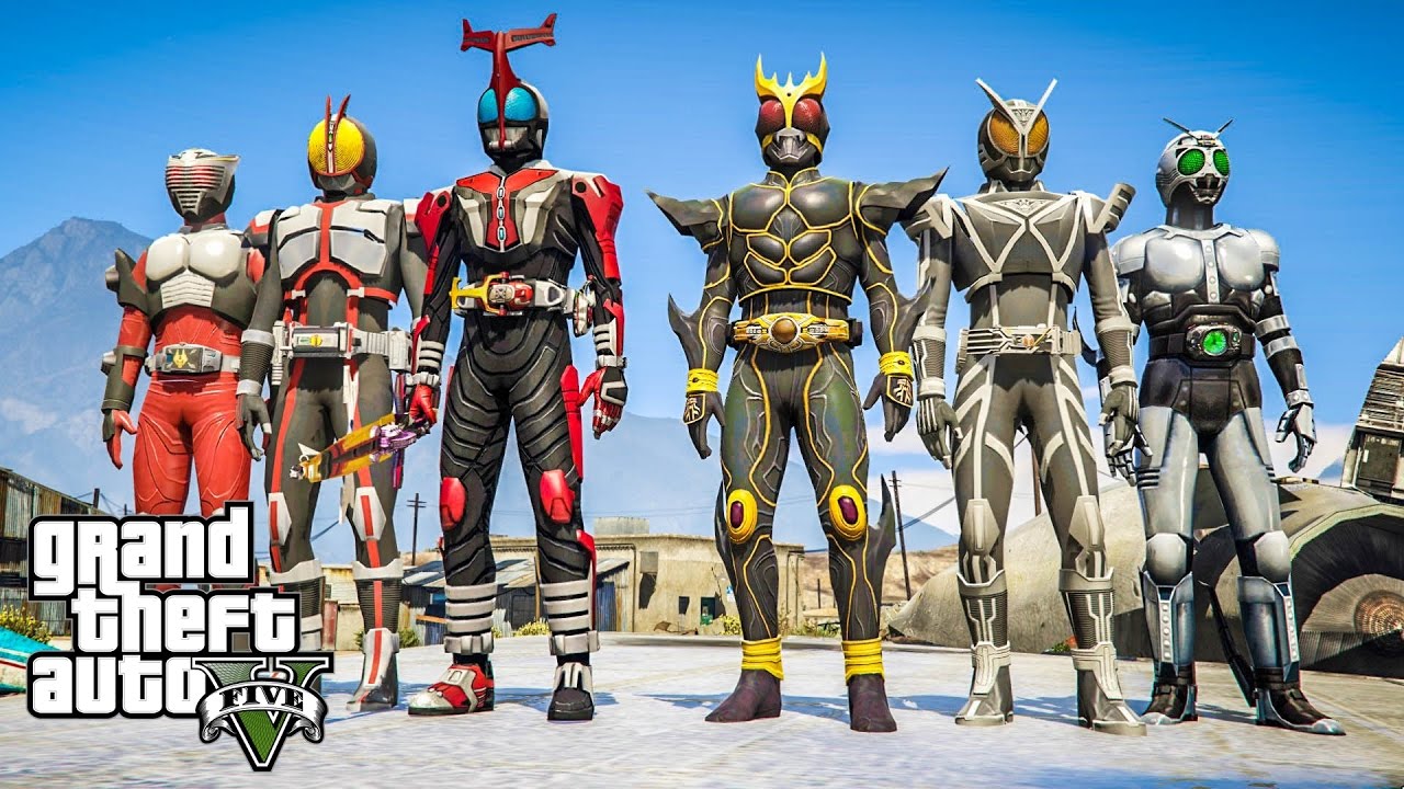 ขบวนการมาสค์ไรเดอร์ !!! (Kamen Rider MOD GTA5) - YouTube