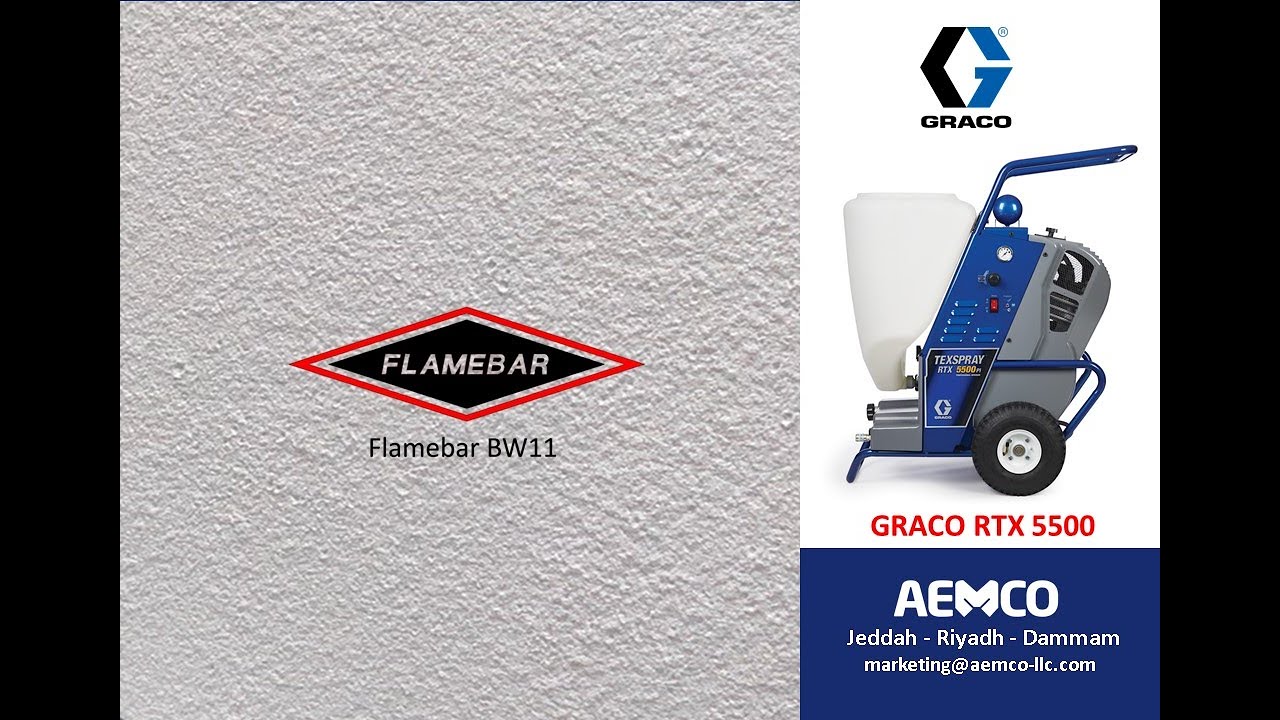 Flamebar BW11 applied with GRACO RTX 5500 by AEMCO Saudi - YouTube
