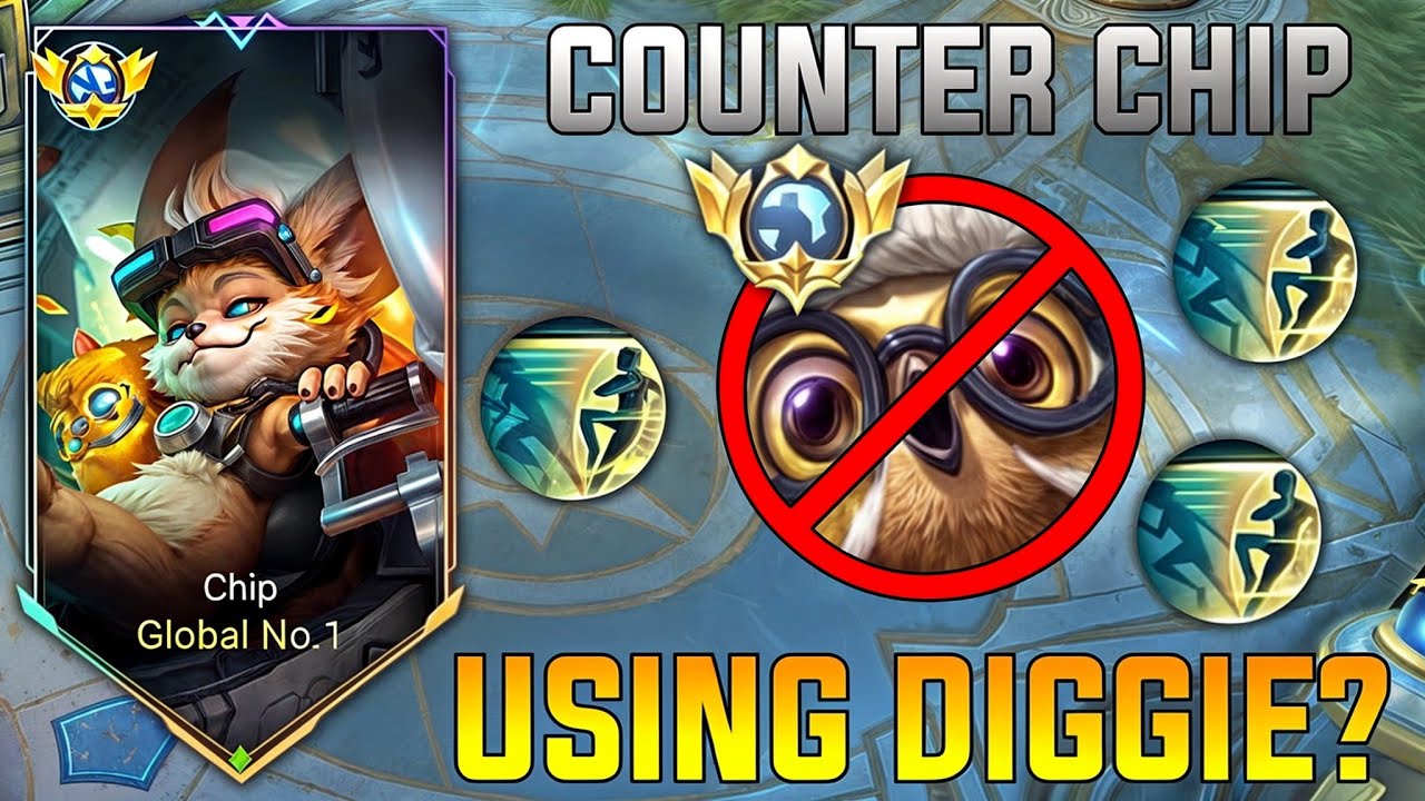 CHIP BEST COUNTER BUILD AND EMBLEM SET FOR DIGGIE‼️(you must try) - YouTube