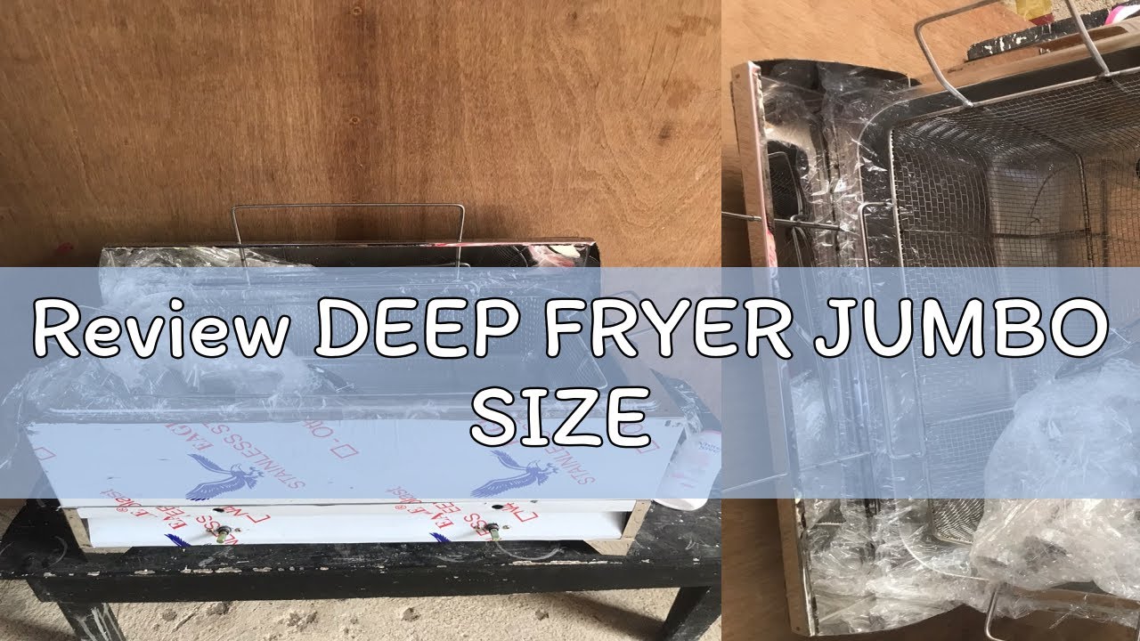 Review DEEP FRYER JUMBO SIZE - YouTube