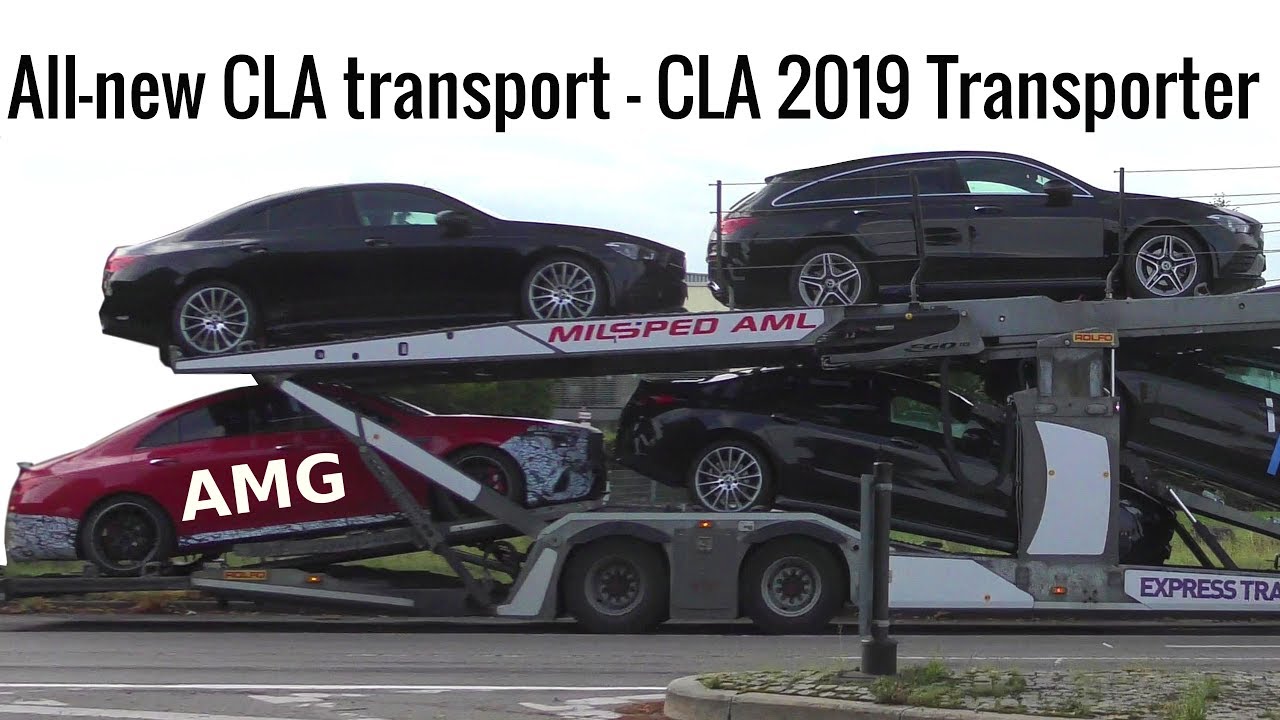 All-new Mercedes-Benz CLA transport - CLA 2019 Transporter mit Erlkönig ...