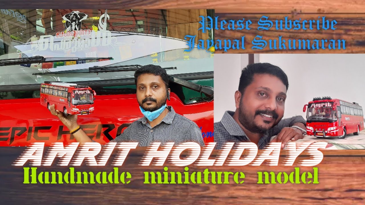 Miniature model making - Amrit Holidays handmade miniature model - YouTube