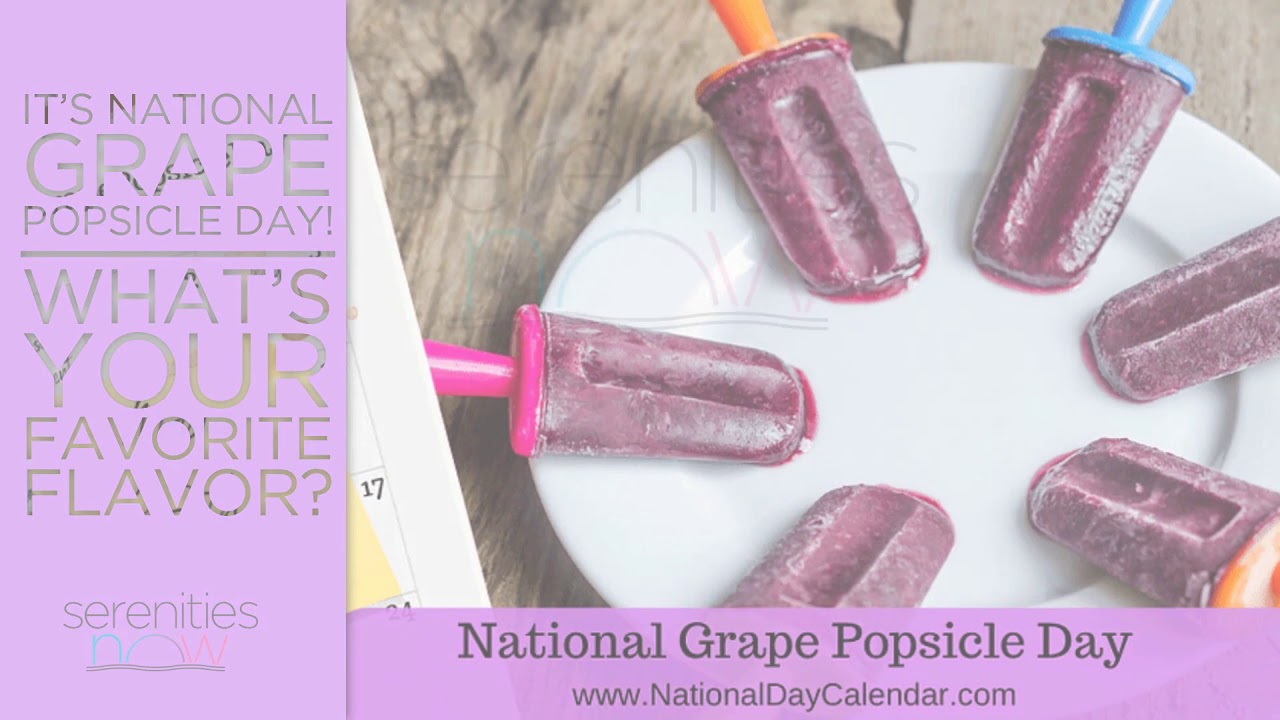 It’s National Grape Popsicle Day! - YouTube