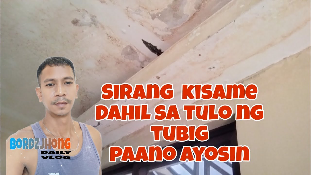 Paano Ayosin ang sirang pintura dahil sa tulo ng tubig - YouTube