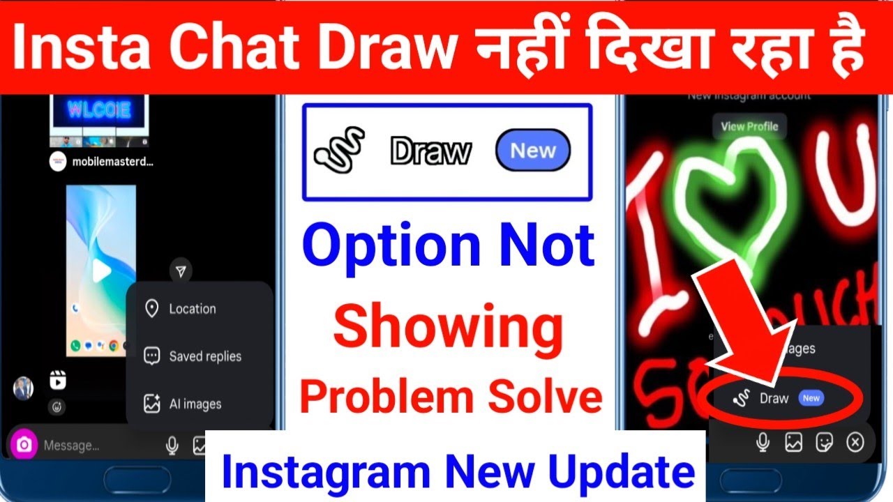 instagram draw option not showing | insta draw update not showing ...