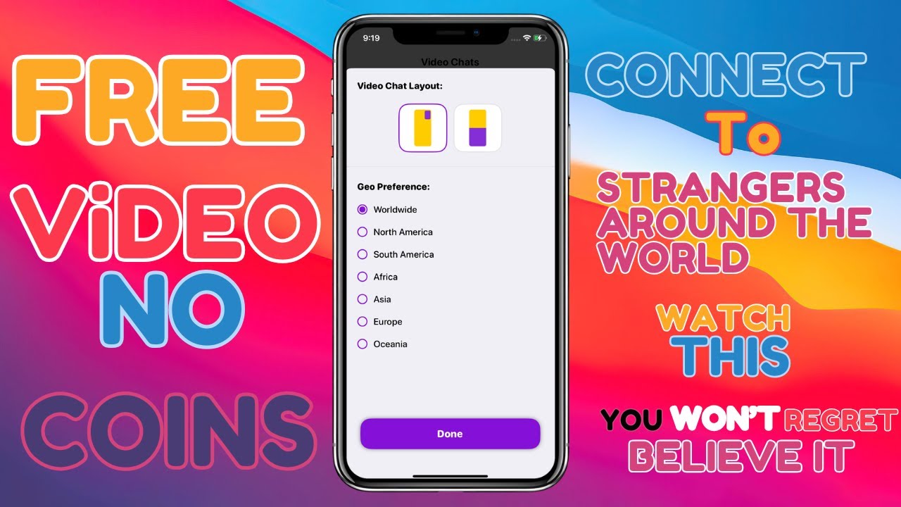 Free Video Call App To Strangers No Coins Needed Totally Free Random ...
