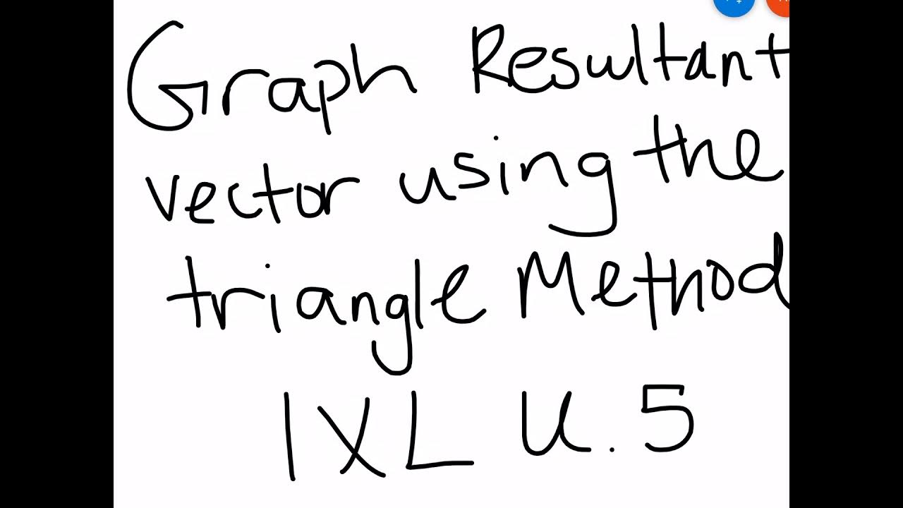 Graph a Resultant Vector Using the Triangle Method IXL U.5 - YouTube
