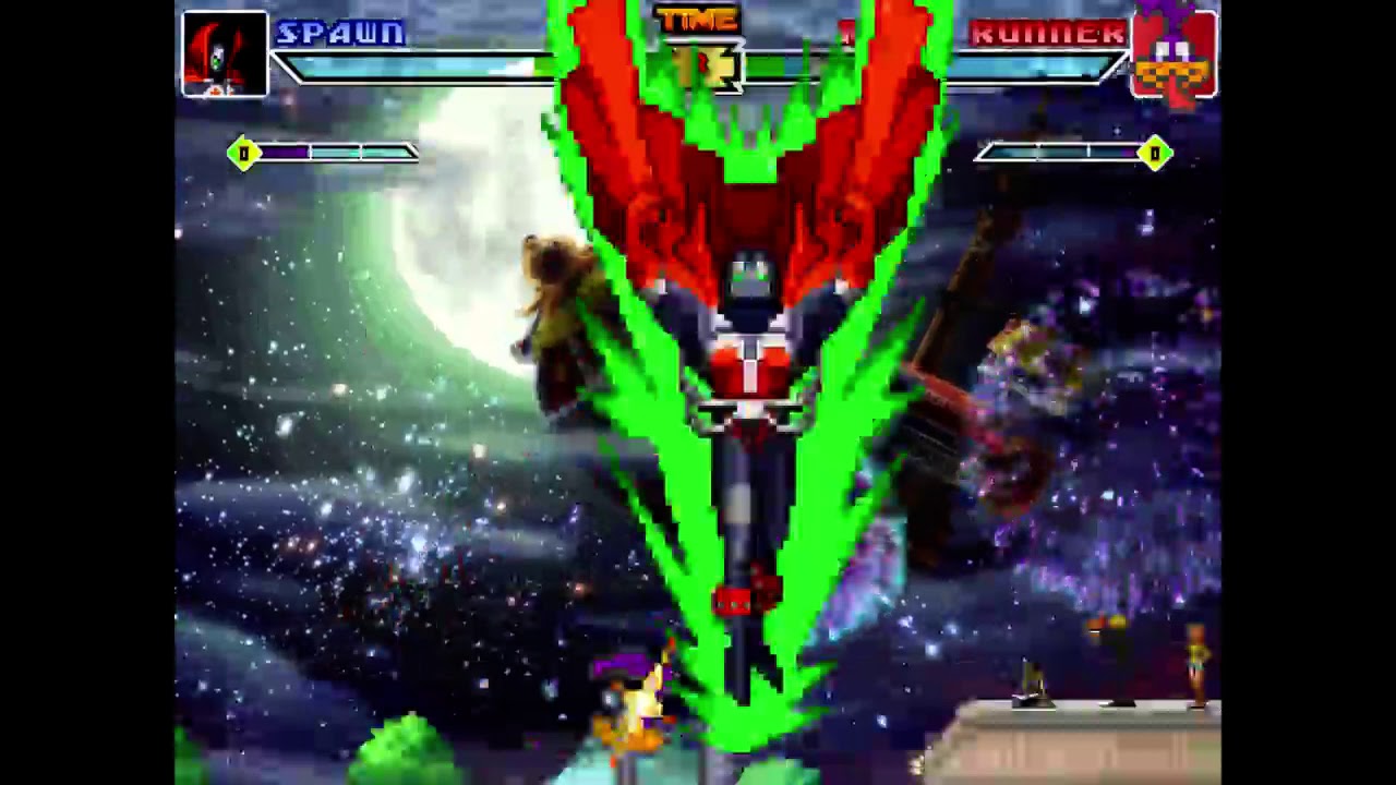 Mugen battle SNES Spawn vs Road Runner - YouTube