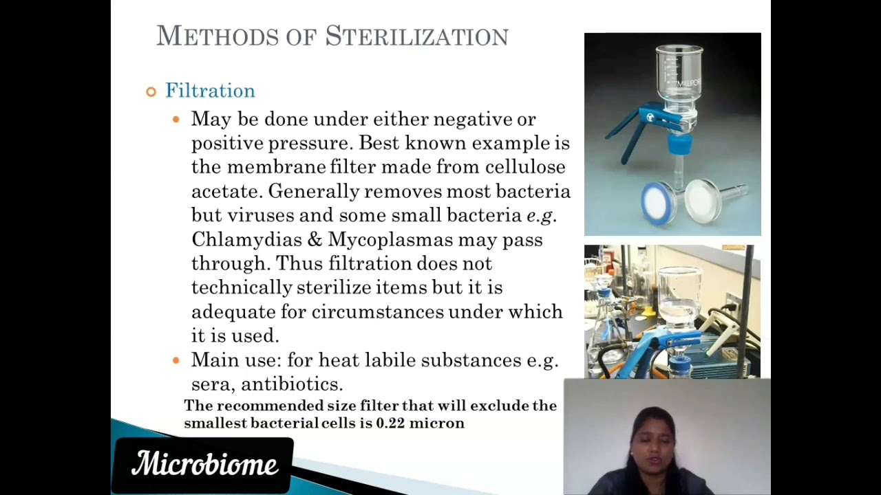 Sterilization by filtration - YouTube