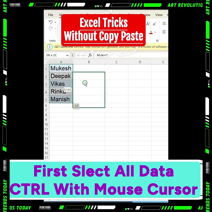 Move column to right without copy and paste in excel |copy column to right in excel - YouTube