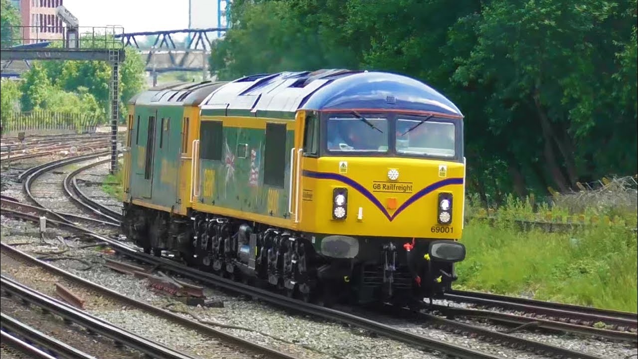 (HD) *New* GBRF Class 69001 w/73961 @ Ashford 24/6/21 - YouTube