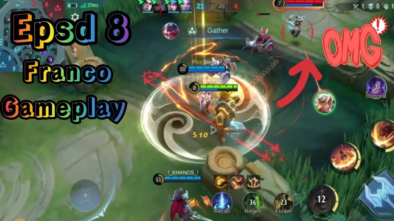 franco hook is🚷😱💥 epsd (8) @Gameplay @MobileLegends5v5MOBA ...
