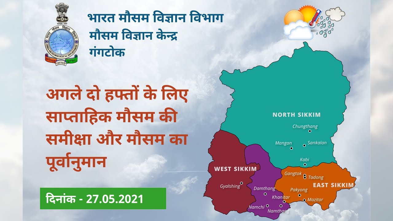 27.05.2021 (Weekly_Weather_Report & Next 2 weeks Forecast) Gangtok ...
