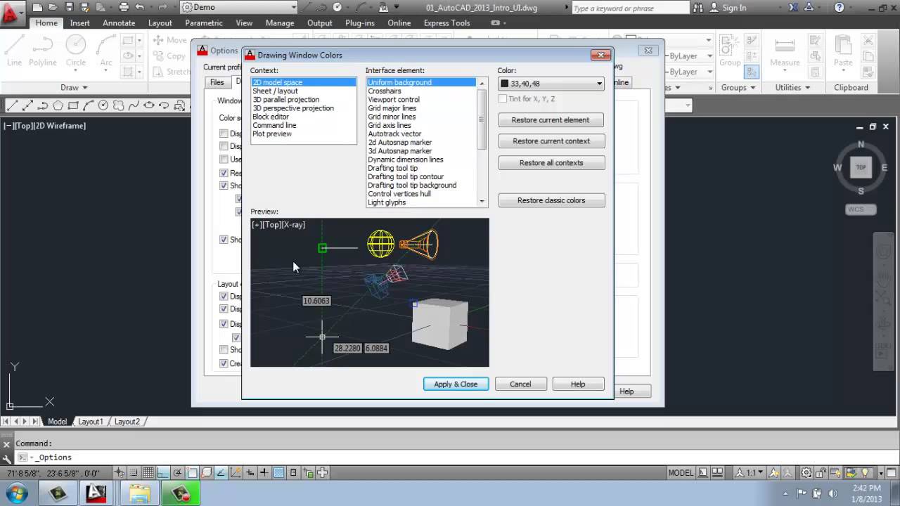 #3 - AutoCAD - 2D Drafting Basics - The Options Menu - Brooke Godfrey ...
