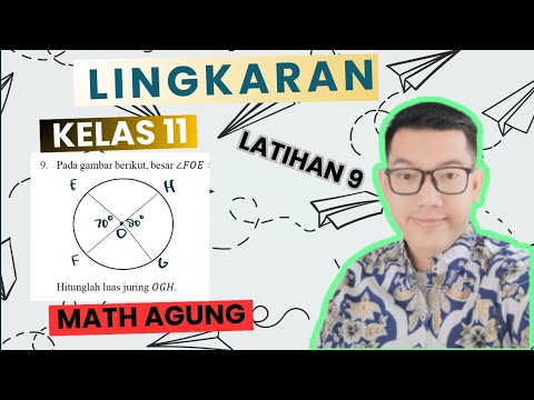 Perhatikan gambar berikut, besar ∠FOE = 70°, besar ∠GOH = 80°, dan luas ...