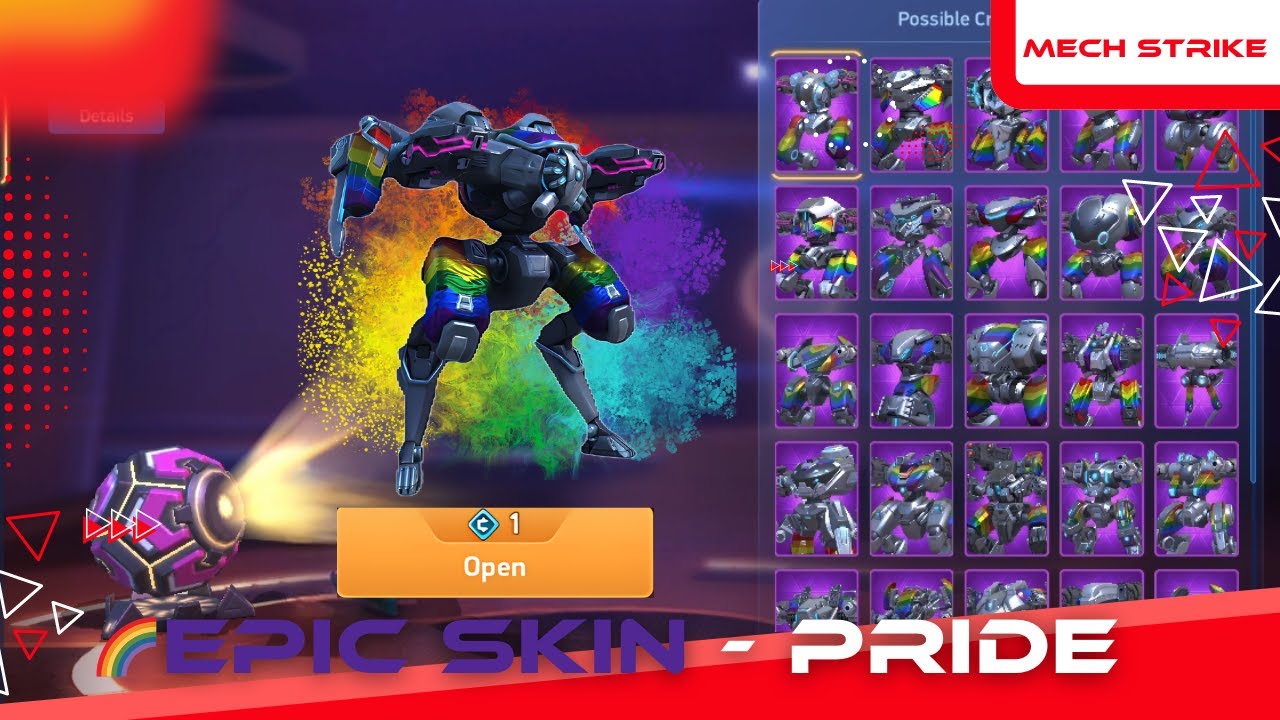 Pride Skins | Mech Arena - YouTube