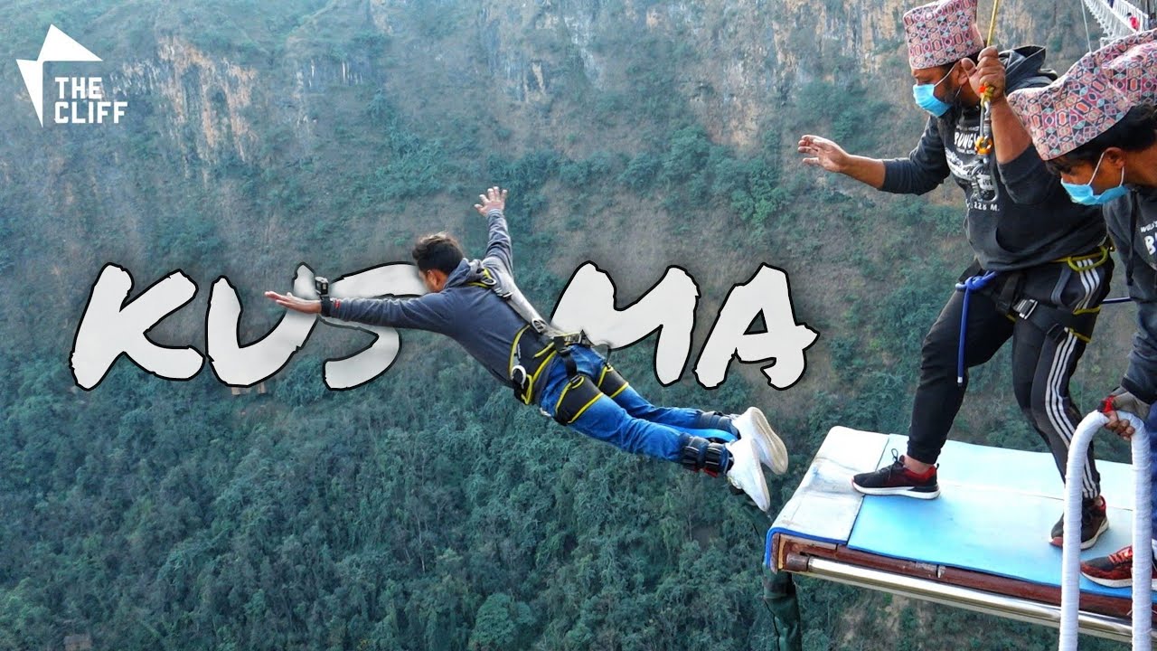 KUSMA BUNGEE | The Cliff - World's 2nd Highest Bungee / Swing | Parbat ...