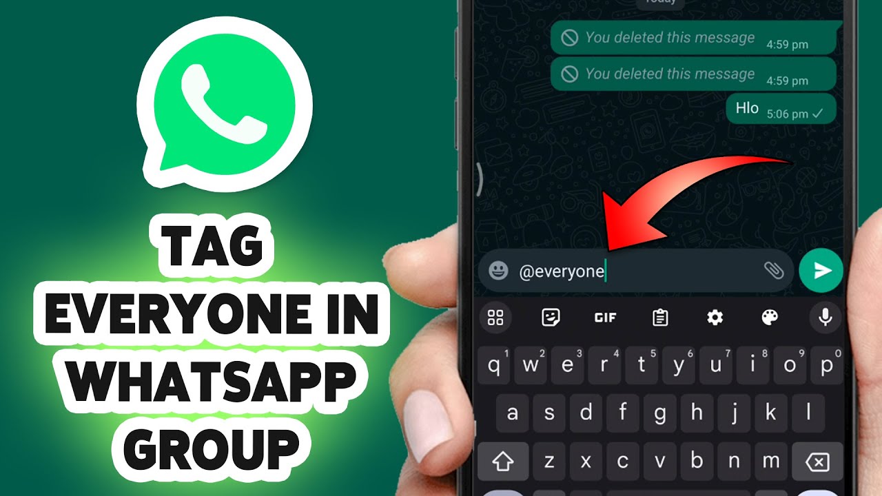 How To Tag Everyone In WhatsApp Group 2024 | Mention All Members In ...