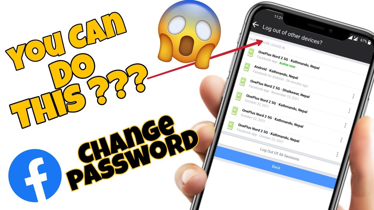 How To Change Facebook Password | Logout All Devices | 2022 | DigiGuide - YouTube