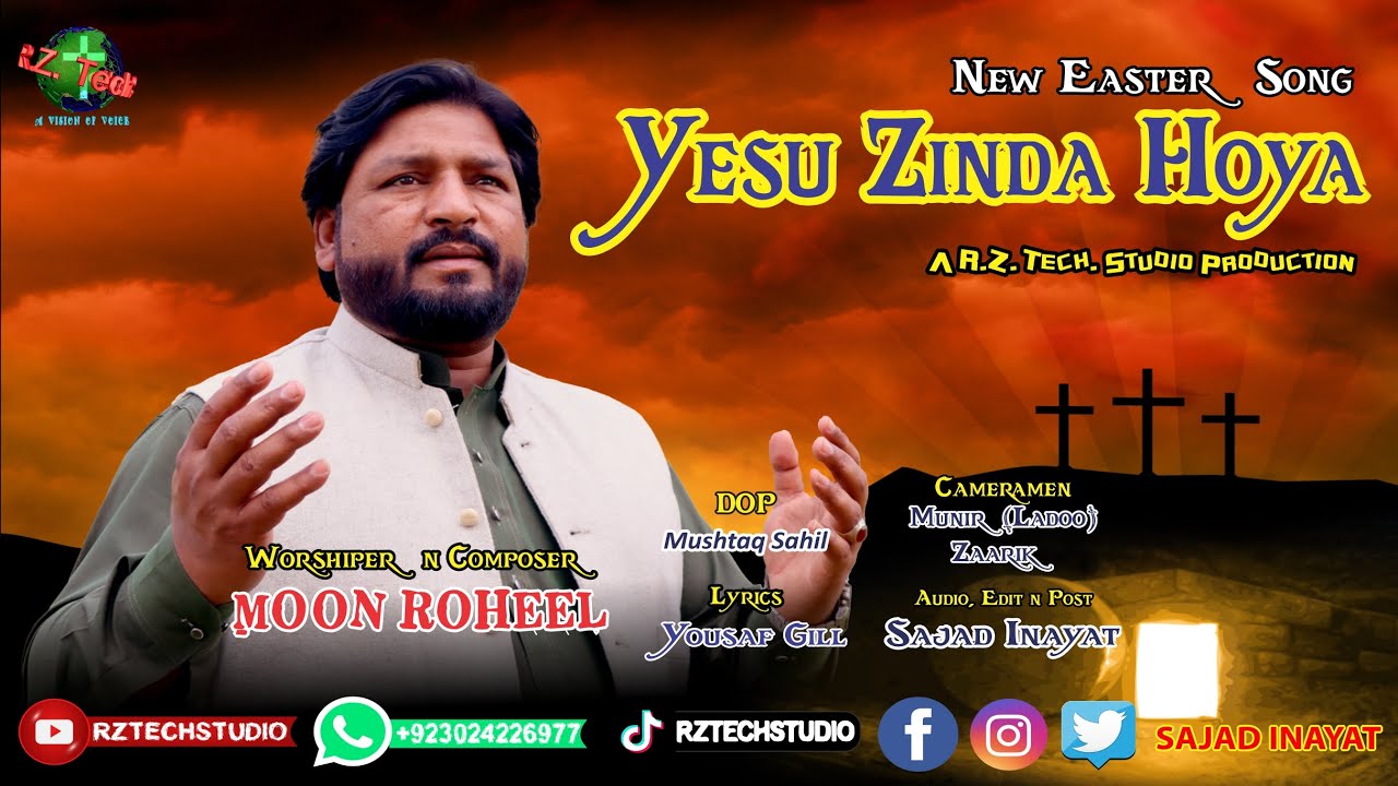 New Easter Song || Yesu Zinda Hoya || Moon Roheel #easter - YouTube