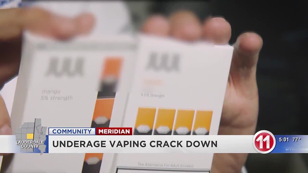 Underage vaping crack down - YouTube