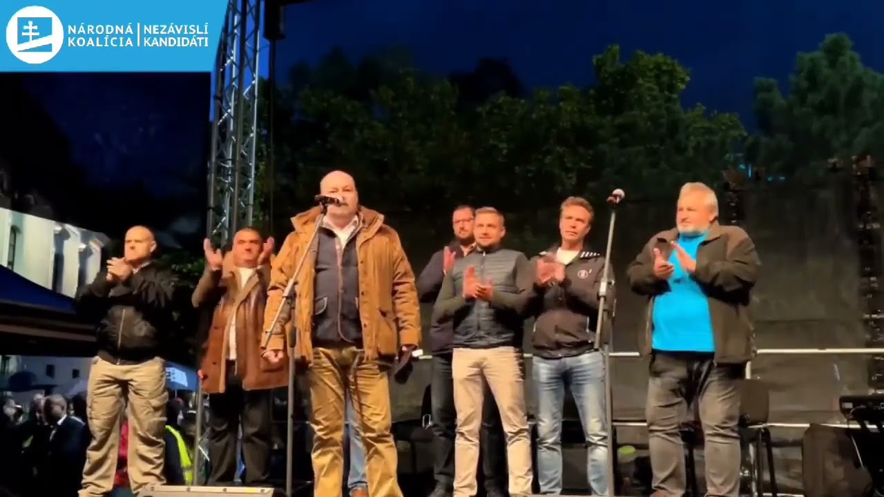 Rudolf Huliak Národná Koalícia vyjadrenie na tribune v Bratislave - YouTube
