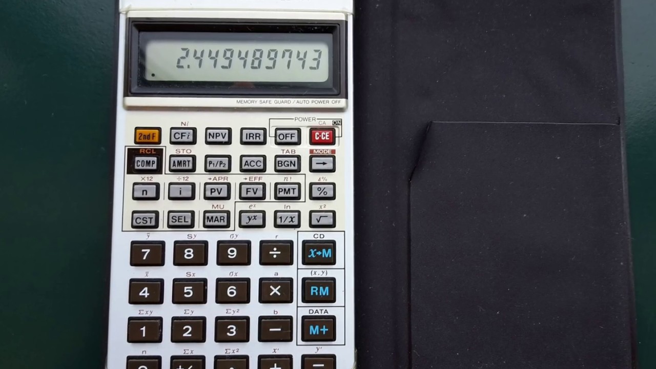 Vintage Calculator Sharp EL-533 Business/Financial Japan - YouTube
