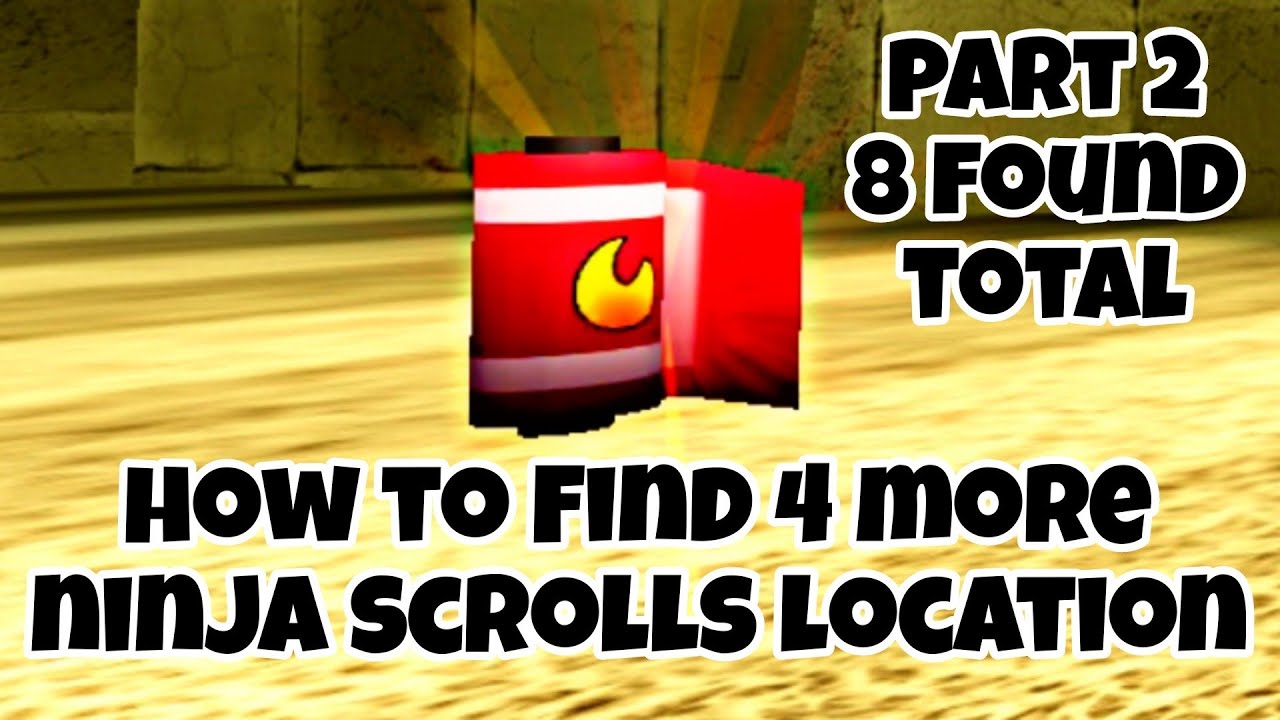 How to Find 4 More Ninja Scrolls locations in Sonic Speed Simulator ...