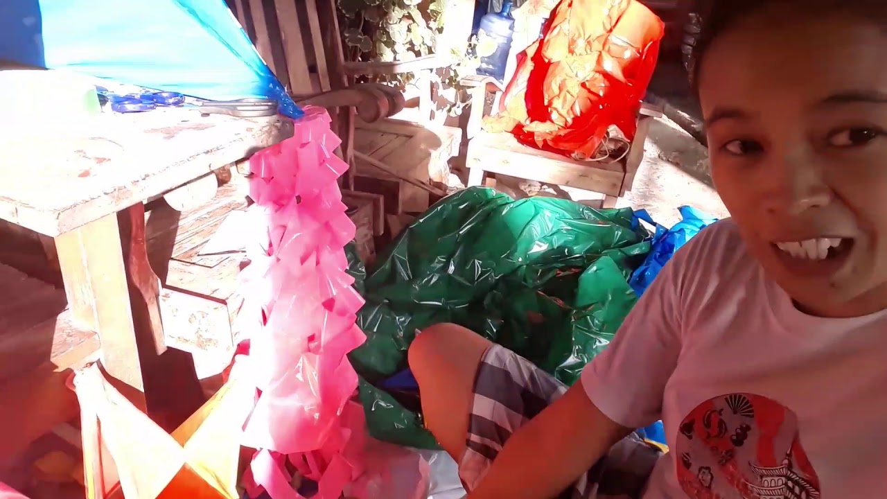 Recycled (bamboo)skeleton/frame ng Star na Parol 😉|| How to make Parol ...