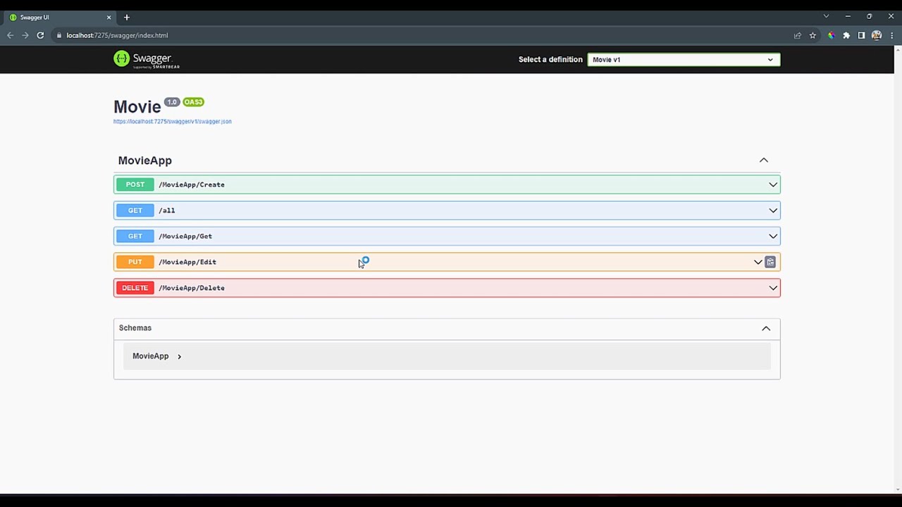 Basic Movie App with ASP.NET Core Web API - Part I - YouTube