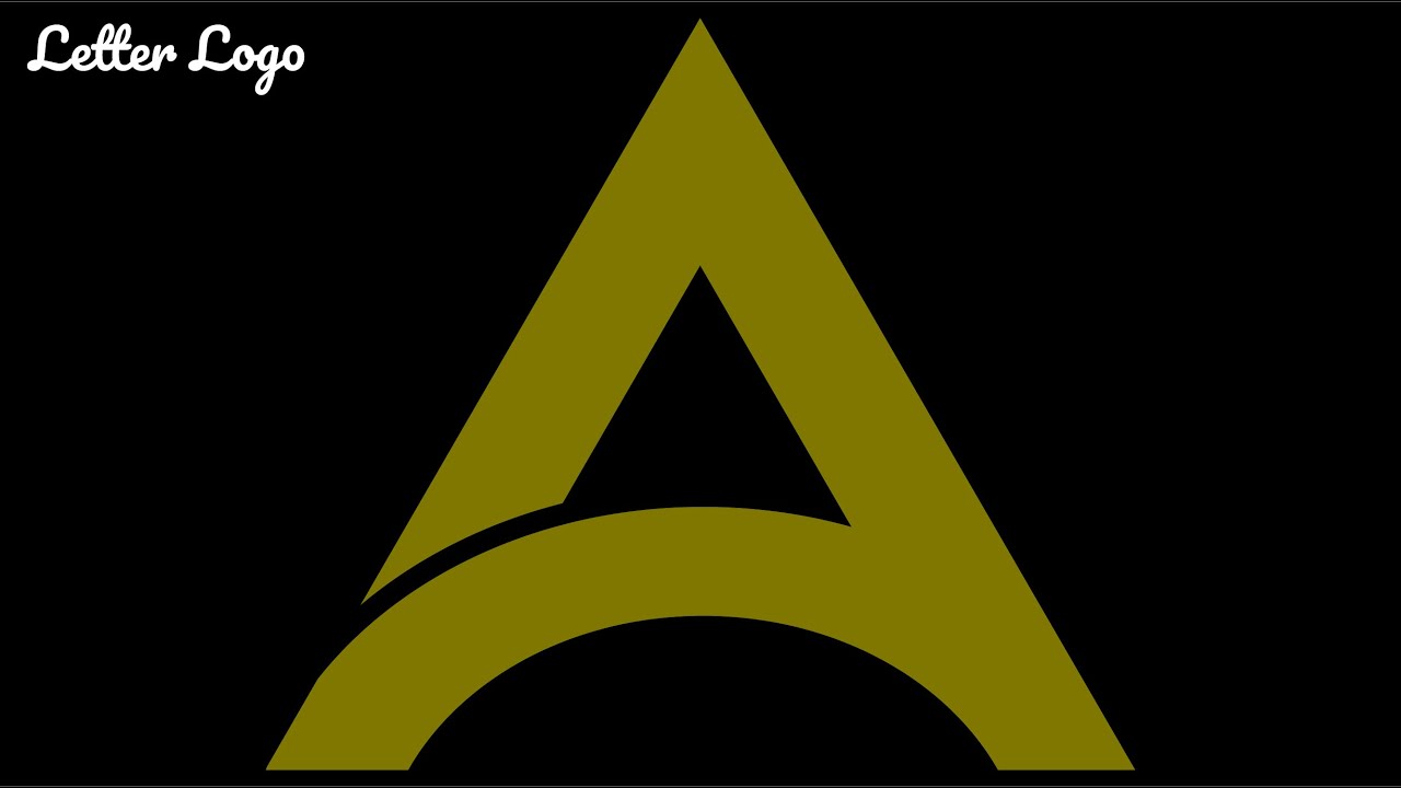 Letter logo in adobe illustrator। Adobe Illustrator Tutorial - YouTube