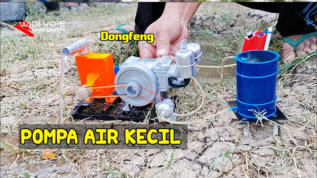 Merakit Mesin diesel dongfeng kecil langsung test buat pompa air DIY ...