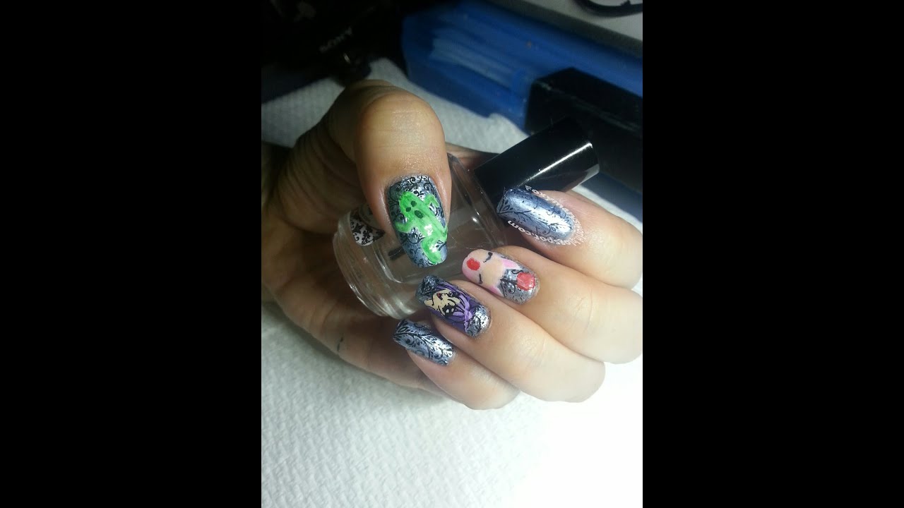 Final Fantasy XIV Nails Part 1 (Stamping Decal). - YouTube