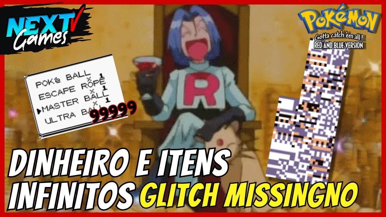 TUTORIAL - Itens e Dinheiro infinito! Glitch do Missingno (Sem Game Shark) - YouTube