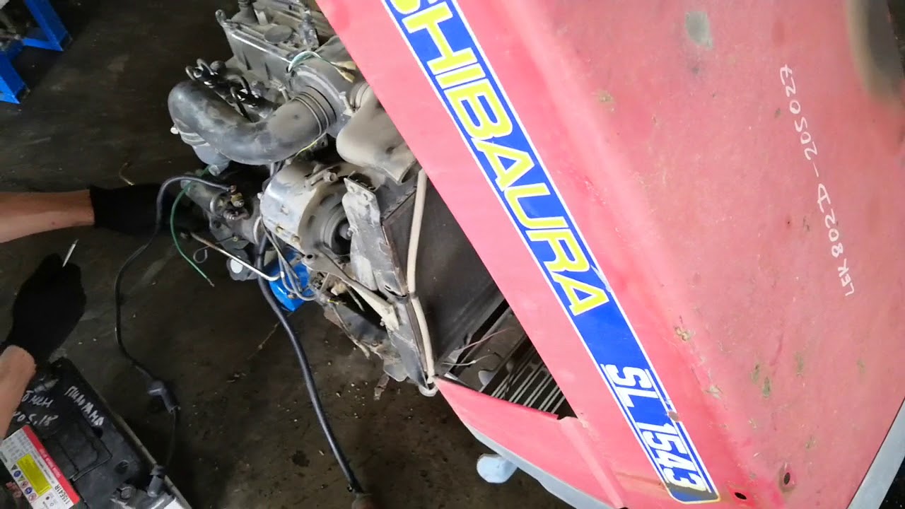 Двигатель Shibaura SL1543 LEK802D-205027 от Kotamoto. - YouTube