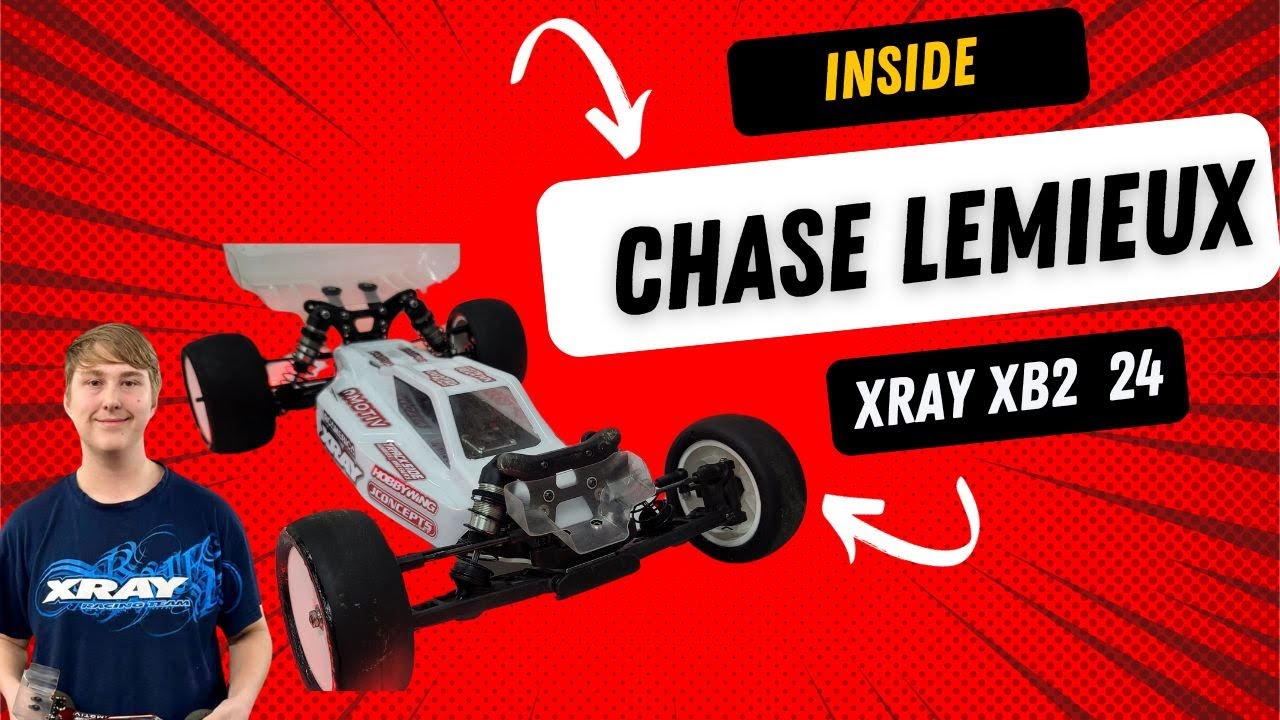 Inside Xray Driver Chase Lemieux XB2 24 car - YouTube