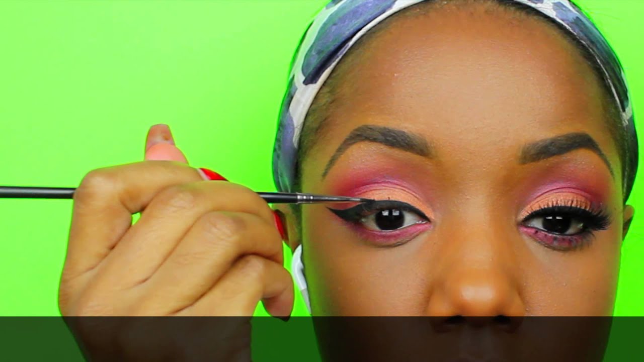 Fall Glam Makeup with Dark Red Matte Lips Tutorial | Ellarie - YouTube