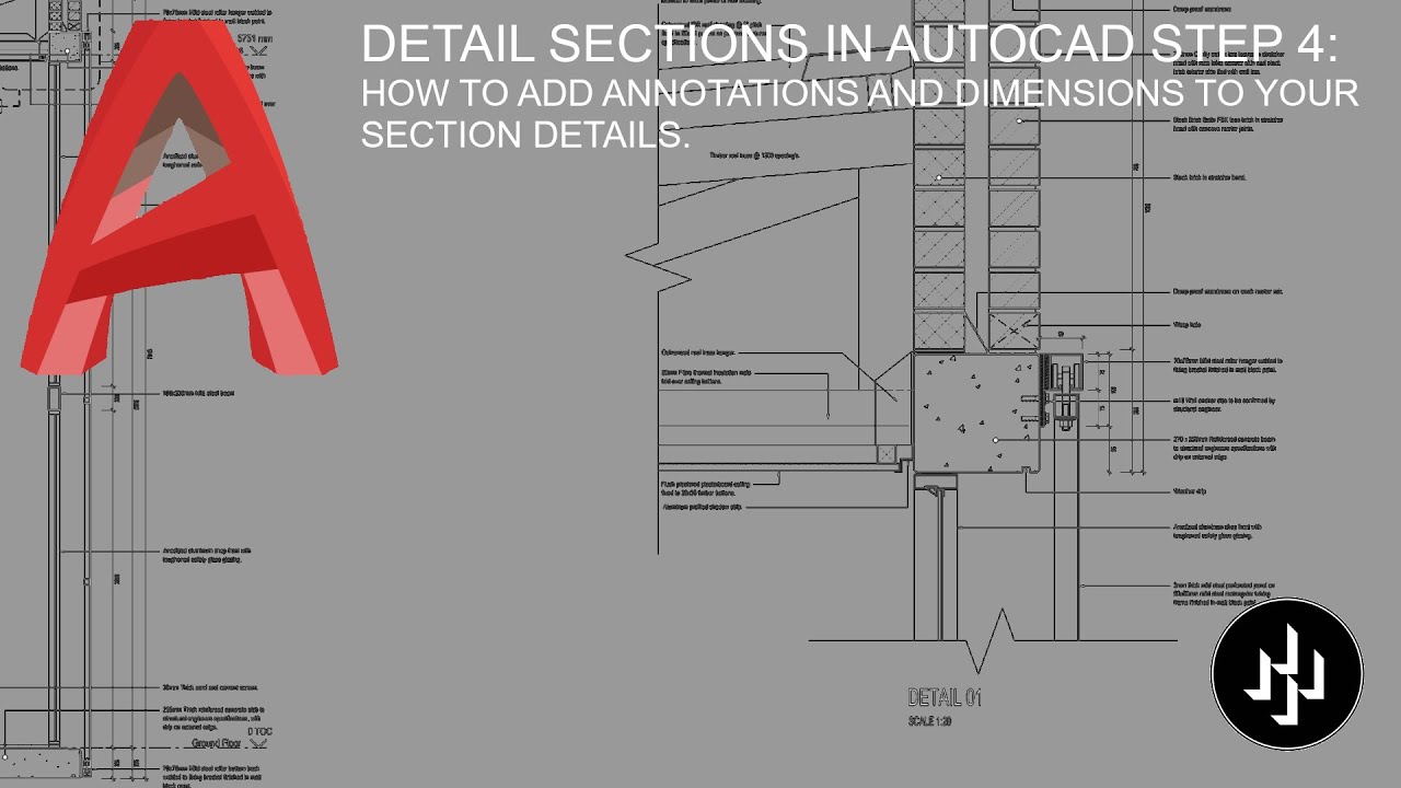 DETAIL SECTIONS IN AUTOCAD STEP 4: - YouTube