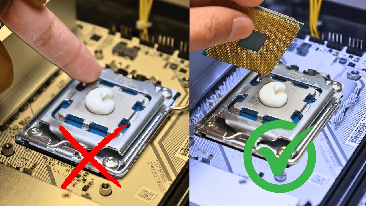 How To Apply CPU Thermal Paste 4 Methods - YouTube