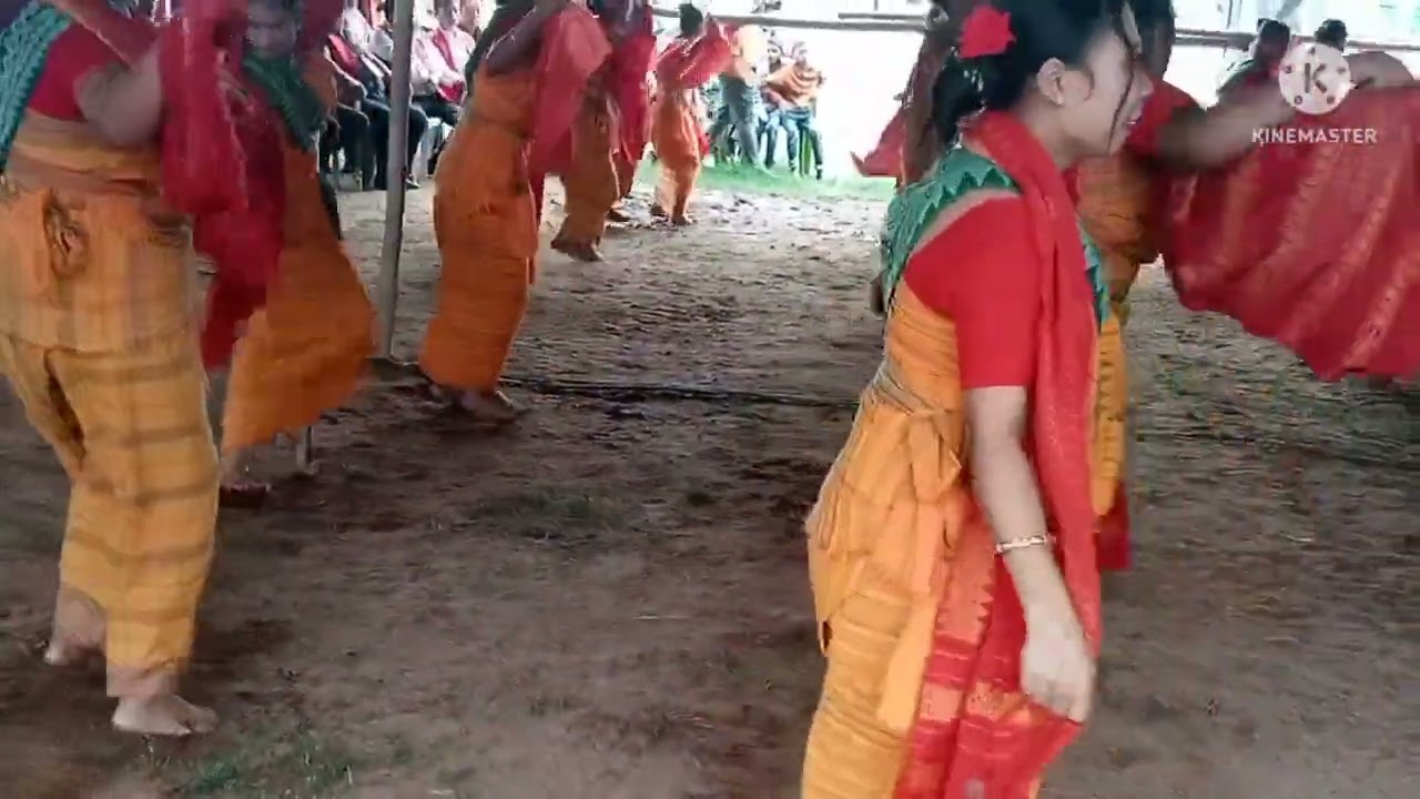 Mech Kachari Dance In 32 Aniversary Padumpukhuri Village Public Ground ...