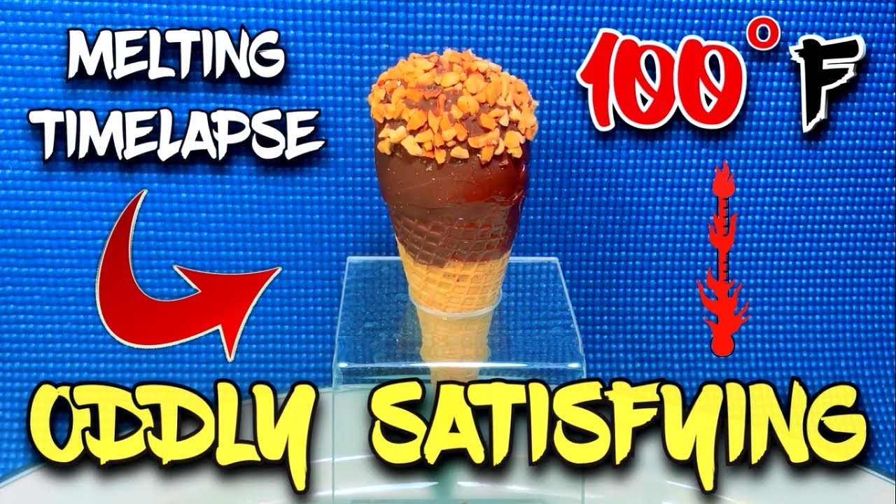 Oddly Satisfying Video | Melting Ice Cream Cone (Satisfying) Fun ...
