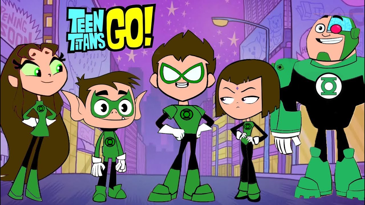 Teen Titans Go! Color Swap Titans Transform Into Green Lantern! - YouTube