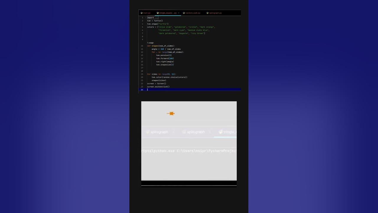 Moving Turtle 🐢 Pythonlearning Coding Python Pythonprogramming