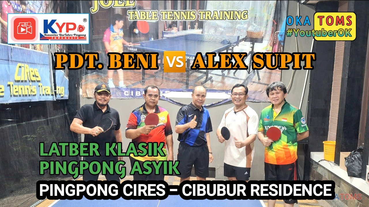 Pdt. Beni 🆚️ Alex Supit | Latber Klasik Pingpong Asyik | Pingpong Cires ...