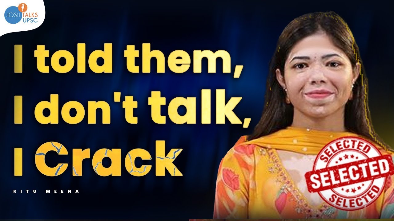 जी हमारी बेटी अभी तैयारी कर रही है... | IRS Ritu Meena | UPSC Motivation | Josh Talks UPSC - YouTube