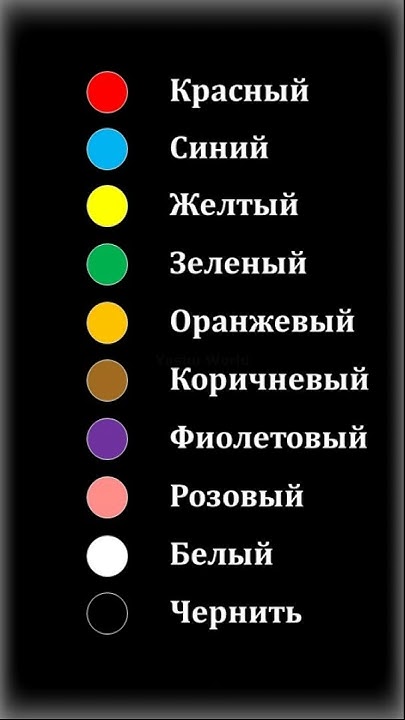 Цвета - Colors in Russian - YouTube