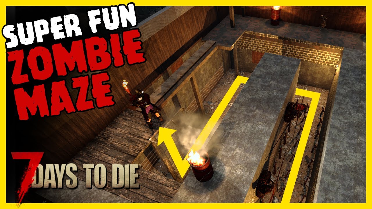 We Built A Huge Zombie Survival Maze! – KHLJE