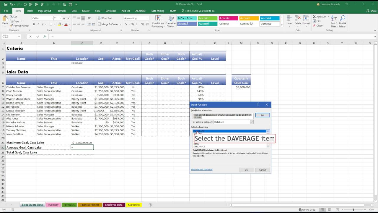 Excel Database Functions YouTube Excel Database Functions YouTube
