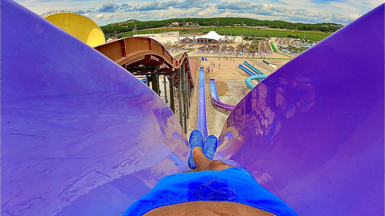 Kamikaze Water Slide at Aquapark Aquacolors - YouTube